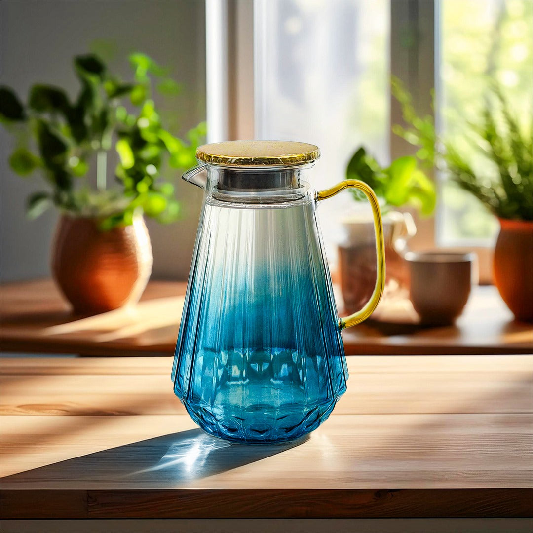 Glass Jug 1.8 Litre - Diamond Shape (Multi Color) – Zen Porcelain