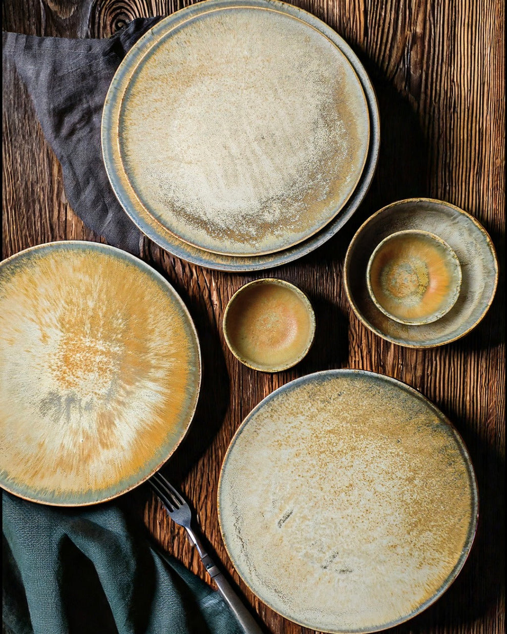 Rusty Glaze 26 Pieces Dinner Set - (Rustic Texture) – Zen Porcelain